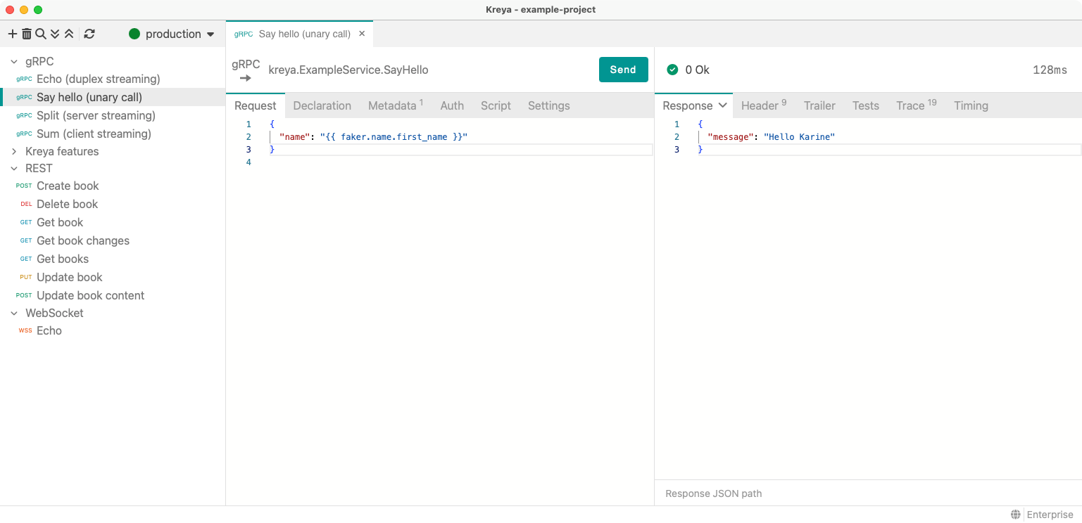 The ultimate API client | Kreya